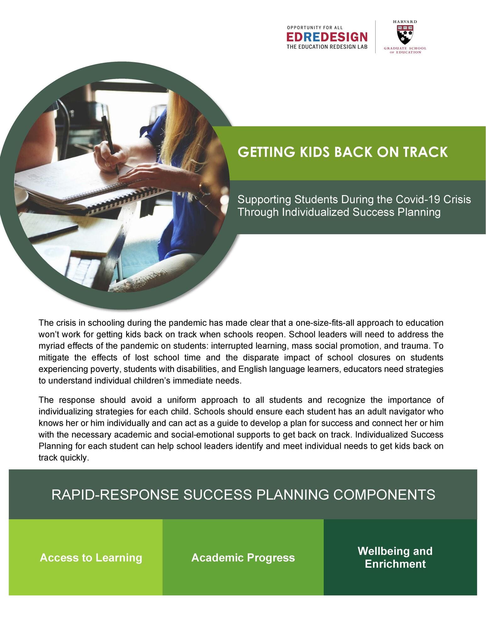 Getting Kids Back on Track: Supporting Students During the Covid-19 ...